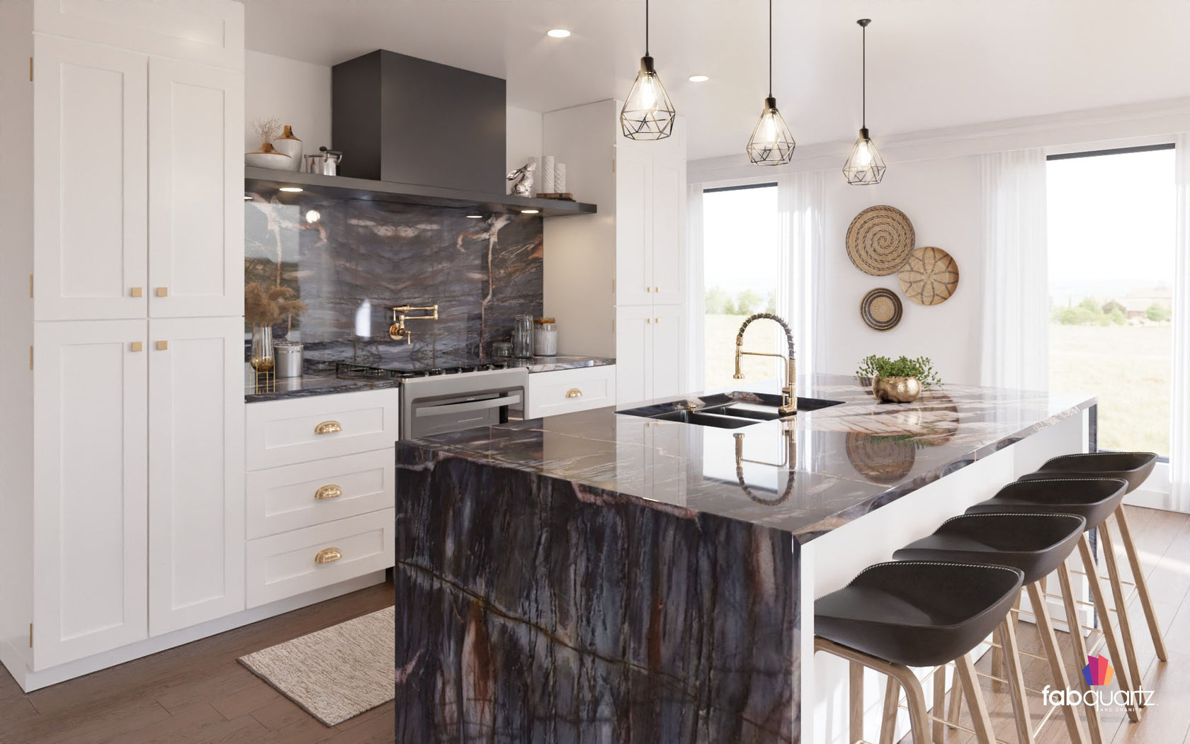 Midnight Crystal – FabQuartz and Granite