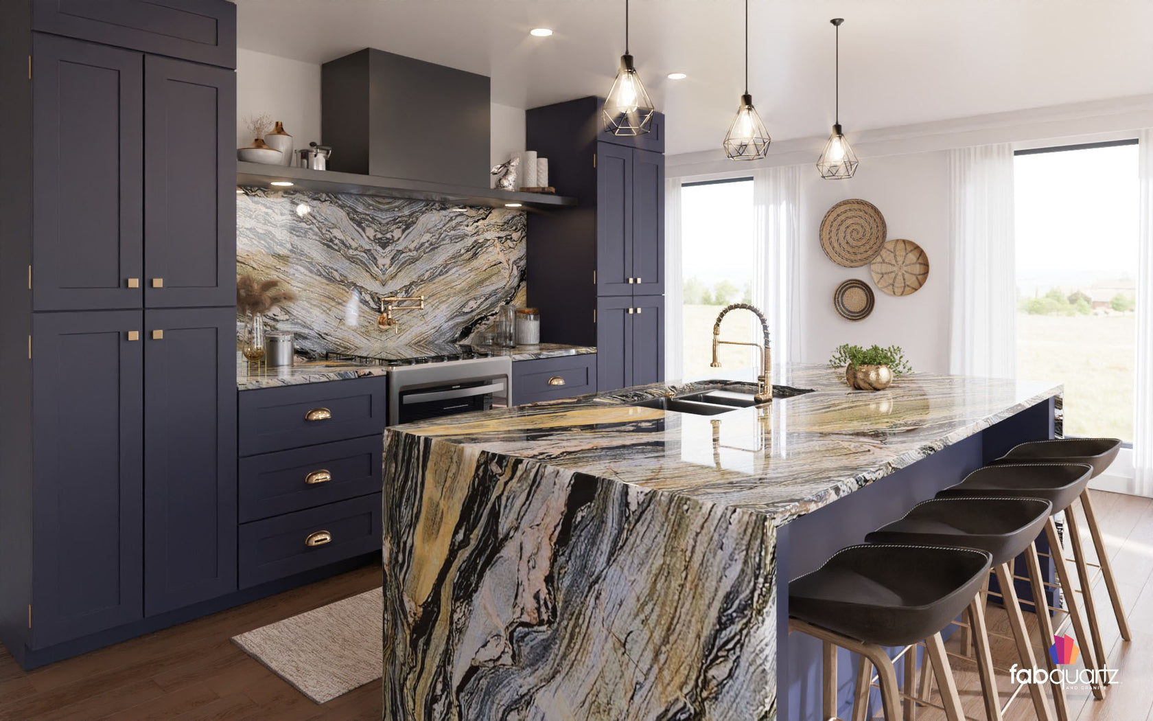 Ocean Fantasy Quartzite – FabQuartz and Granite